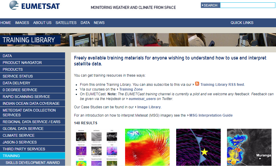 Finding Training Resources in Meteorology and Hydrology | ETRP Moodle Site
